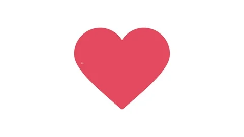 Beating Red Heart Icon animation with op... | Stock Video | Pond5