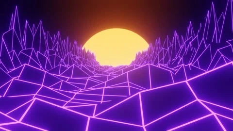 Beautiful 80s retro background loop anim... | Stock Video | Pond5