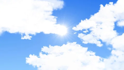 Beautiful Abstract clouds with blue sky ... | Stock Video | Pond5