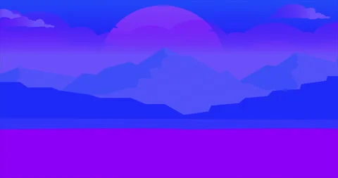 Beautiful Animated Nature Landscape in 4... | Stock Video | Pond5