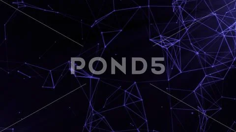 Beautiful animation with moving chains in space. Motion. Flying chains ...