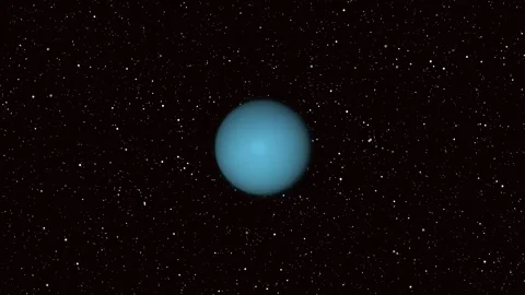 Beautiful animation of Uranus planet wit... | Stock Video | Pond5