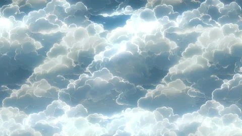 Beautiful anime style clouds parallax lo... | Stock Video | Pond5