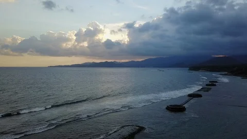 Beautiful Bali Ocean Waves with epic clo... | Stock Video | Pond5