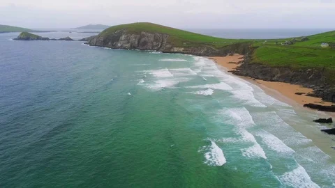 Beautiful blue Atlantic Ocean water at D... | Stock Video | Pond5