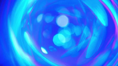 Beautiful blue neon glow lights and flas... | Stock Video | Pond5