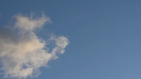Beautiful blue sky with white clouds. Ba... | Stock Video | Pond5