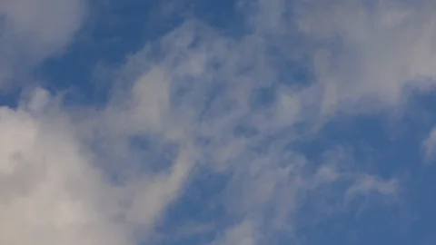 Beautiful blue sky with white clouds. Ba... | Stock Video | Pond5