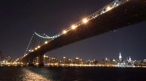 The beautiful bridges over Hudson River ... | Stock Video | Pond5