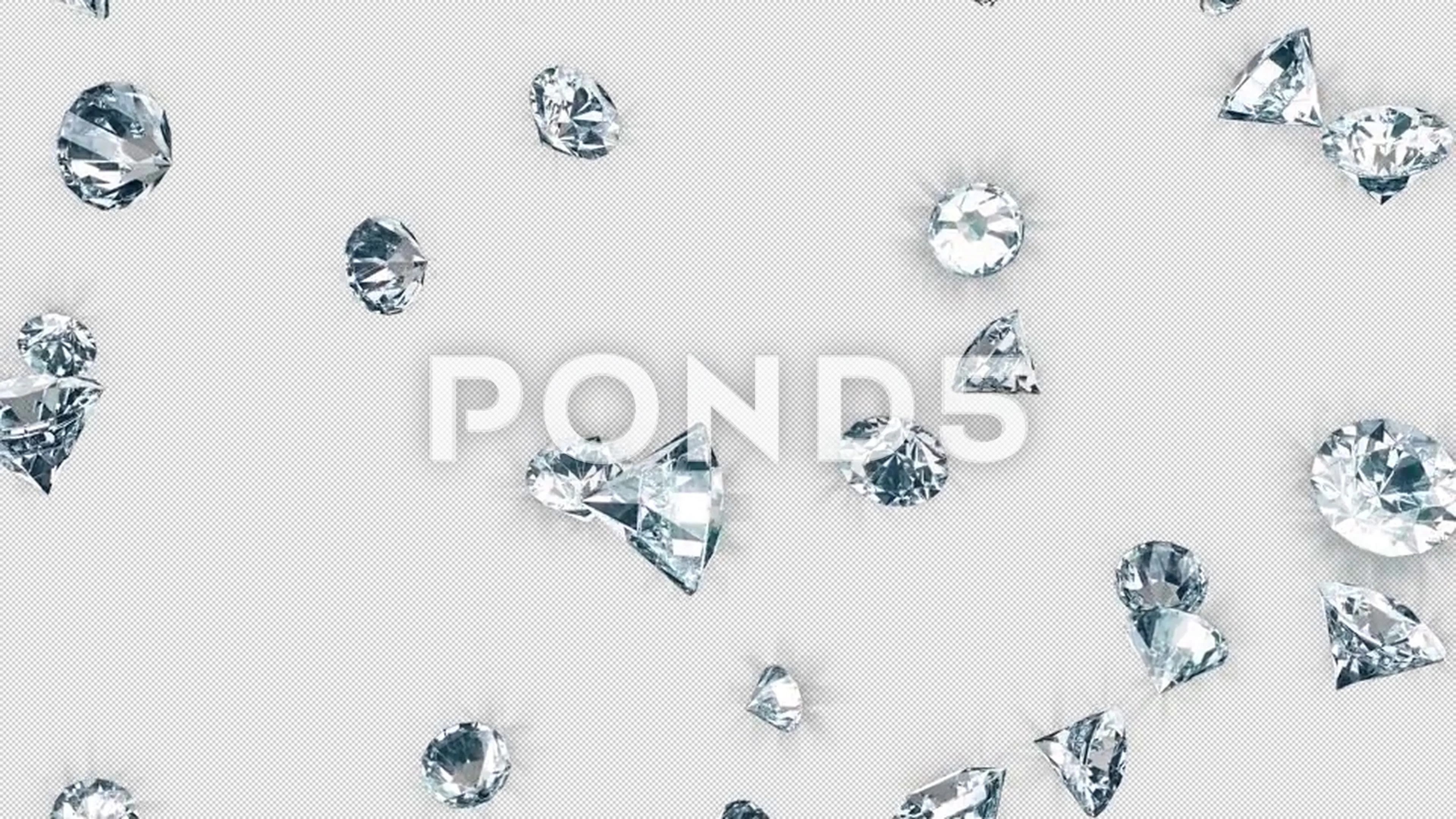 Falling Diamonds White Background