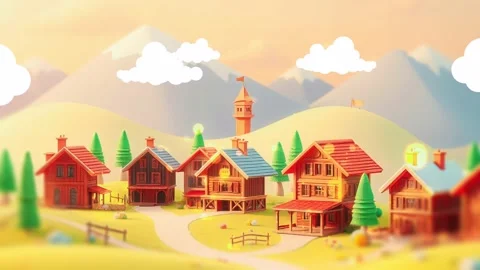 Homes Cartoon Stock Videos – Royalty-Free HD & 4K Videos | Pond5