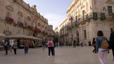 Beautiful cathedral square in the center... | Stock Video | Pond5