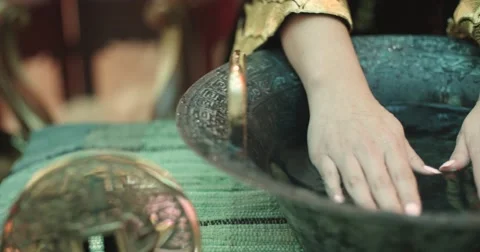 beautiful Chinese girl uses a magic sing... | Stock Video | Pond5