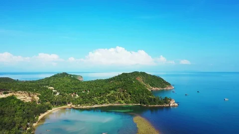 Beautiful clear bright sky with white cl... | Stock Video | Pond5