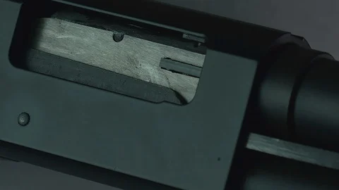 Beautiful close up shot of a spent shotg... | Stock Video | Pond5