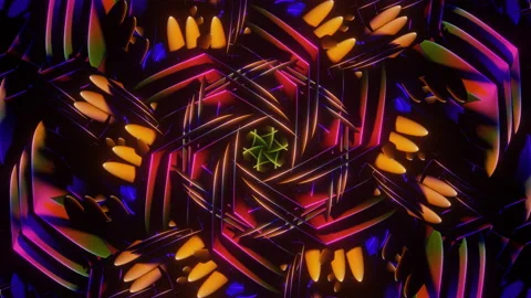 Beautiful colorful trippy pattern animat... | Stock Video | Pond5