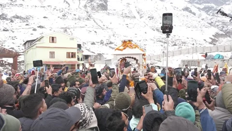 A Beautiful Crowd on a Spiritual Road Tr... | Stock Video | Pond5