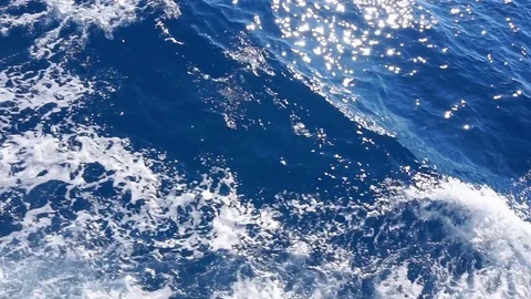 Beautiful deep blue Mediterranean Sea wa... | Stock Video | Pond5