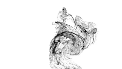 Beautiful effect of black particles in l... | Stock Video | Pond5