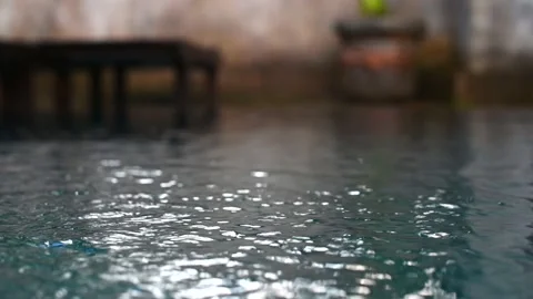 Beautiful effect of water shaking in a s... | Stock Video | Pond5