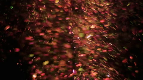 The beautiful falling of bright red part... | Stock Video | Pond5