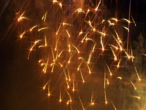 beautiful firework display