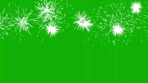 Beautiful fireworks green screen motion ... | Stock Video | Pond5