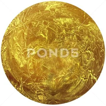 A beautiful golden ball with sinuous lines and textures.: Graphic ...