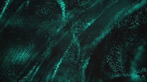 Beautiful green dust particles full scr... | Stock Video | Pond5