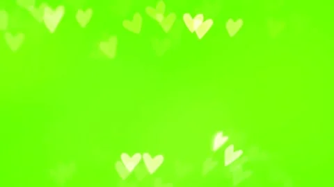 Beautiful Heart and Love on Green Screen... | Stock Video | Pond5