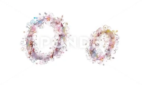 Beautiful illustration of both uppercase and lowercase letters made of ...