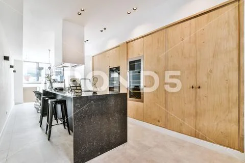 Beautiful kitchen design Stock Photo ~ Image #156488180