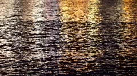 Beautiful light reflections on water at ... | Stock Video | Pond5
