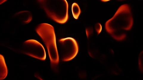 Beautiful liquid fire texture on black b... | Stock Video | Pond5