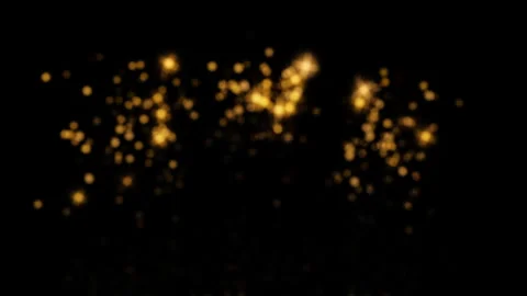 Beautiful loop falling down blurred gold... | Stock Video | Pond5