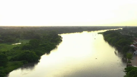 Beautiful Magdalena River Along The Coas... | Stock Video | Pond5