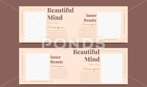 Beautiful mind horizontal banner template ~ Clip Art #171360987