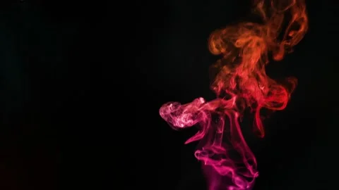 Beautiful movement of smoke in a beam of... | Stock Video | Pond5