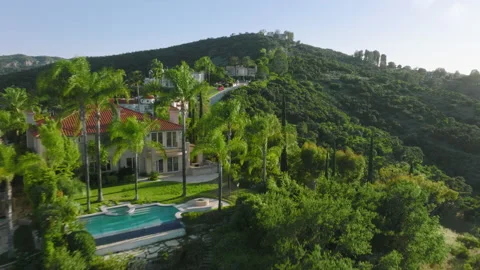 Beautiful nature of Calabasas Park below... | Stock Video | Pond5