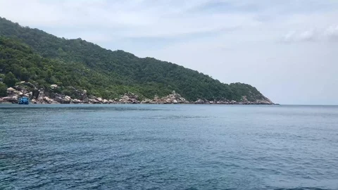 Beautiful nature of shore side view with... | Stock Video | Pond5