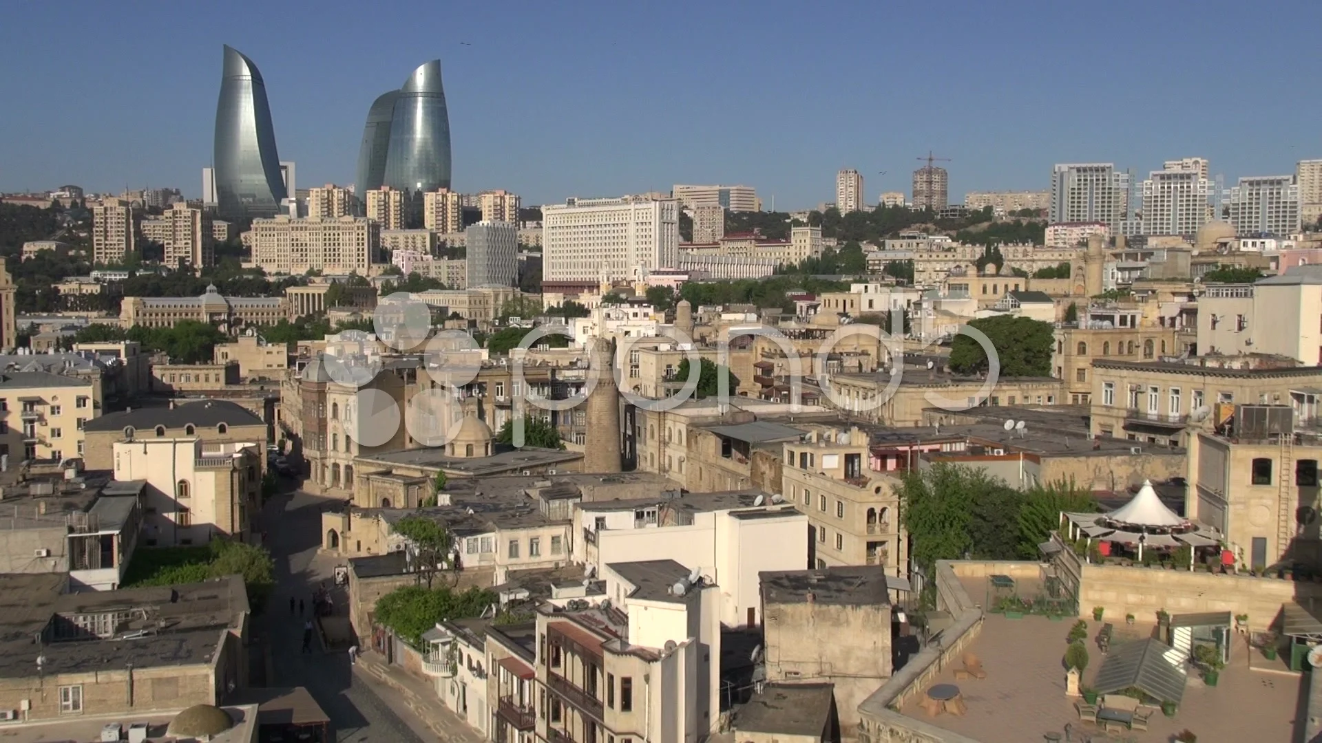 Old Baku Old City Baku, Maiden Tower. New Year Tree