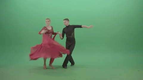 Beautiful Pair dancing ballroom dance wi... | Stock Video | Pond5