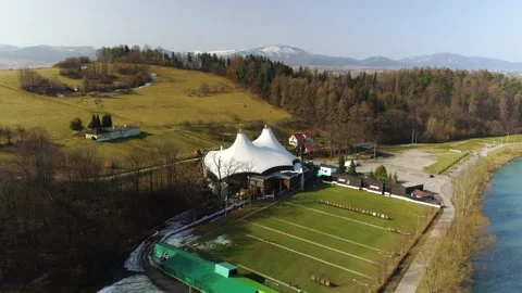 Beautiful Panorama of Amphitheater In Zy... | Stock Video | Pond5