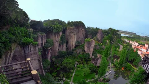 Beautiful Panoramic View of Lianhua Hill... | Stock Video | Pond5