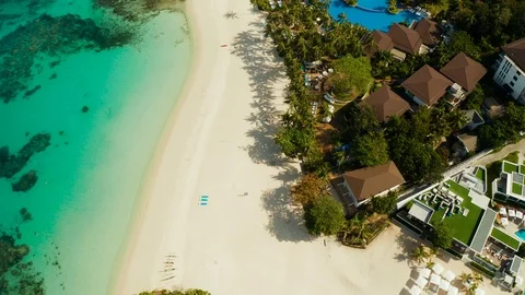 Beautiful Punta Bunga Beach on Boracay i... | Stock Video | Pond5