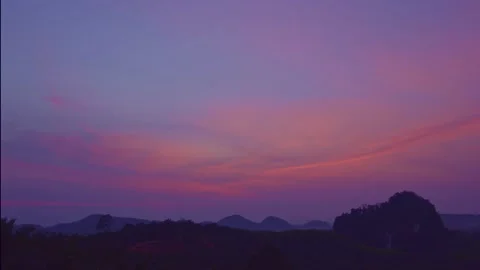 beautiful purple sky in sunrise. | Stock Video | Pond5