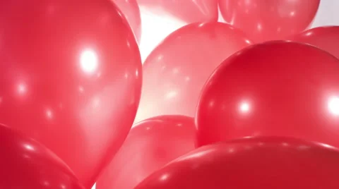 Beautiful red balloons motion background | Stock Video | Pond5