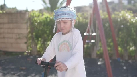 A beautiful Russian girl with a poop on ... | Stock Video | Pond5