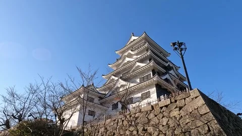 Beautiful samurai castle of Fukuyama, Ja... | Stock Video | Pond5
