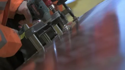 Beautiful shots of construction workers ... | Stock Video | Pond5